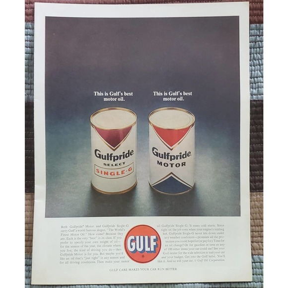 Gulf | Other | Gulf Oil Magazine Advertisement 96s | Poshmark